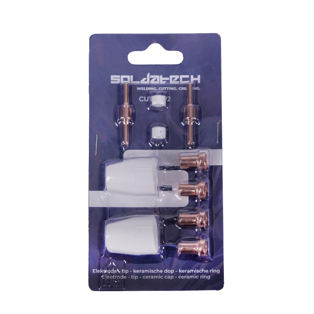 Set wear parts plasma cutter 40A 10 pieces | Valkenpower